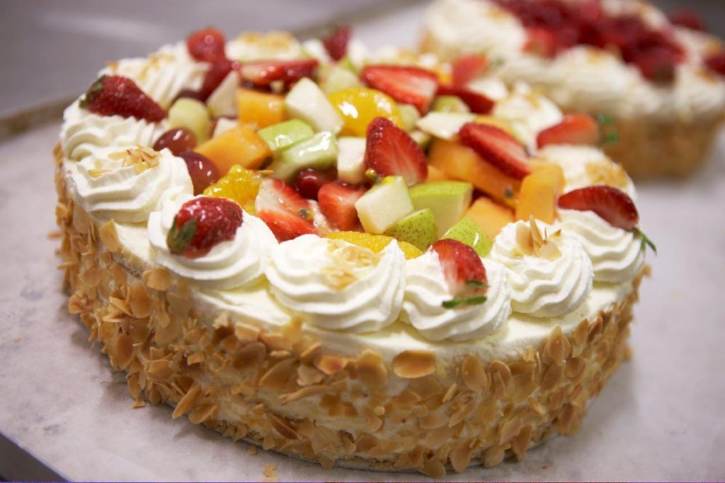 Pompadour Fruit Salad Cake – Chez Jean-Claude Patisserie